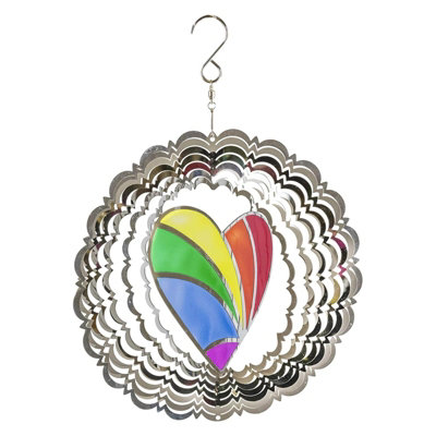 Nature's Melody Spectrum Cosmo WindSpinner - Heart