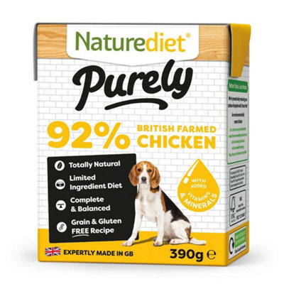 Naturediet Purely Chicken 390g (Pack of 18) | DIY at B&Q