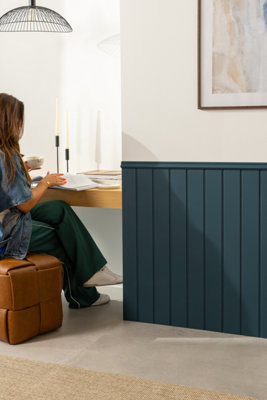 Naturewall Legacy Beaded Tongue & Groove MDF Panel - Primed - 0.8m