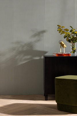 Naturewall Reeded Wood Panel - Unprimed - 2.4m