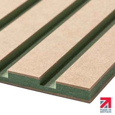 Naturewall SlatWall MDF Panel - Unprimed - 1.2m