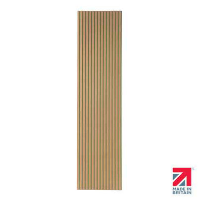 Naturewall SlatWall MDF Panel - Unprimed - 2.4m | DIY at B&Q