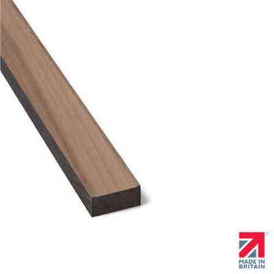 Naturewall SlatWall Waterproof Individual Slat Walnut 2400mm x 27mm ...