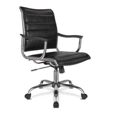 Nautilus Designs Office Chair Swivel Leather Effect Computer Chair for ...
