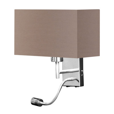 Navigare Maine Light Tan Wall Light A Stylish Wall Lamp With Included LED In The Smaller Light ...