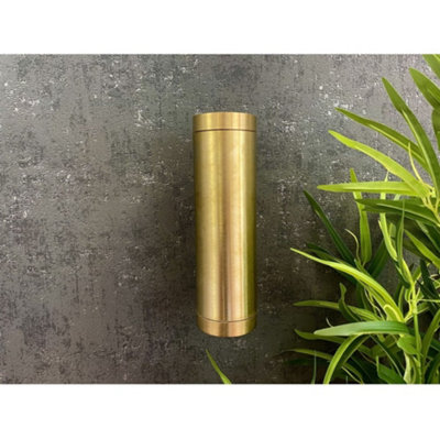 Navigator 06294 Outdoor IP64 2 Light Up Down Wall Light in a Raw Brass ...