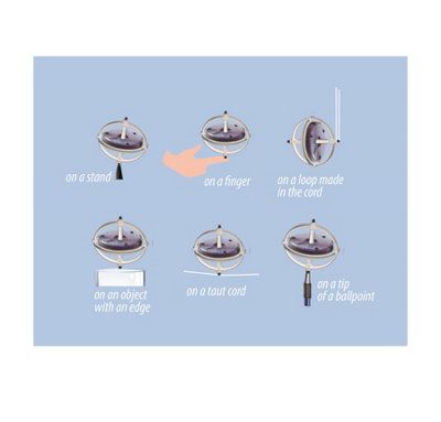 Navir - UFO Lighting Gyroscope - Blue