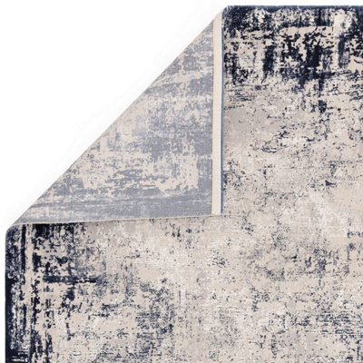 Navy Abstract Luxurious Modern Easy To Clean Rug For Dining Room ...