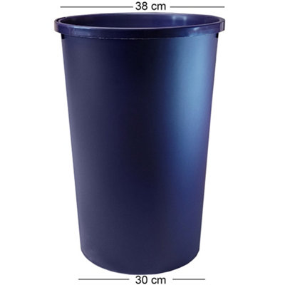 Navy Blue Kitchen Bin 45 Litre 45L Touch top bin for Home Garden Office ...