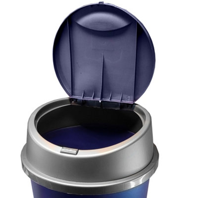 Navy Blue Kitchen Bin 45 Litre 45L Touch top bin for Home Garden Office ...