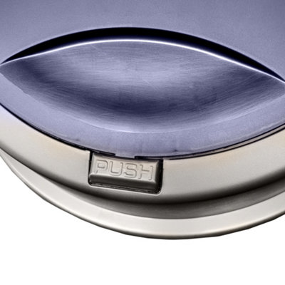 Navy Blue Kitchen Bin 45 Litre 45L Touch top bin for Home Garden Office ...