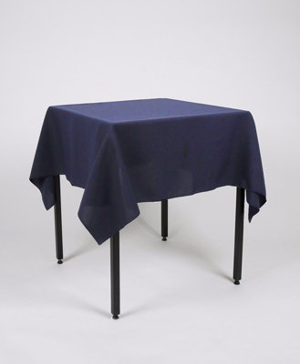 Navy Square Tablecloth 147cm x 147cm (58" x 58") | DIY at B&Q
