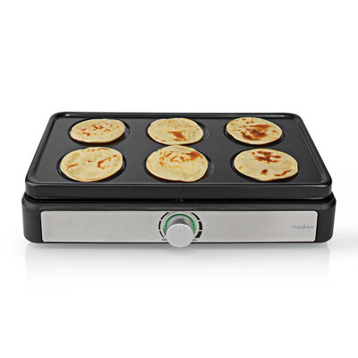 Nedis Electric Party Wok Pan & Omelette Maker Non-Stick Deep Fill Egg ...