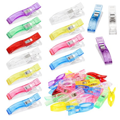 Neel Blue 20pcs Sewing Clips, Plastic Fabric Clip