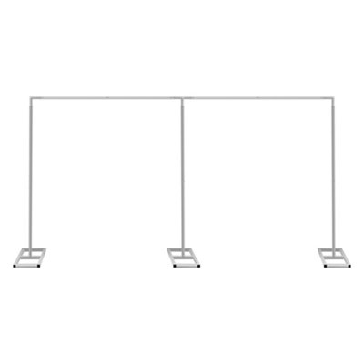 Neel Blue 4x8 Metal Frame Backdrop Stand, Photography Arch Stand Kit