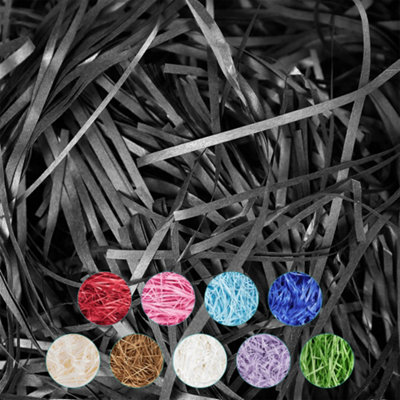 Neel Blue Black Shredded Paper, 200g Soft Cushioning Tissue Paper