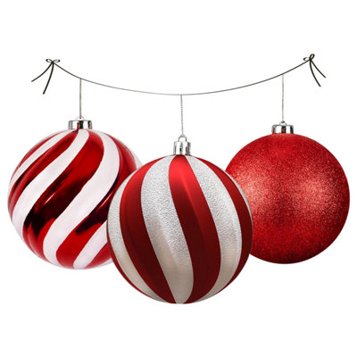 Neel Blue Christmas Baubles for Xmas Tree Decoration with Strings ...