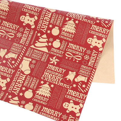 Neel Blue Gift Wrapping Paper, 9 Sheets, 3 Different Xmas Theme Designs ...
