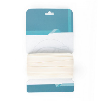 Neel Blue Grosgrain Ribbon, Cream - 6mm x 10 Metres