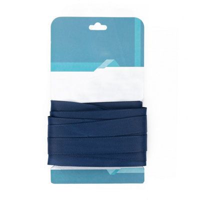 Neel Blue Grosgrain Ribbon, Navy - 15mm x 10 Metres