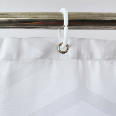Buy Neel Blue Navy Blue Shower Curtain Polyester Fabric Bathroom ...