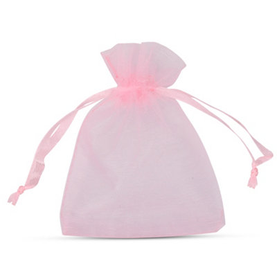 NEEL BLUE PACK OF 100 ORGANZA BAGS, 7CM X 9CM GIFT BAGS SHEER ...