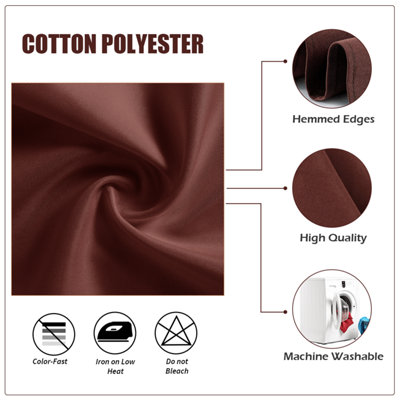 Neel Blue Polyester Table Napkins - Chocolate - 50cm x 50cm - Pack of 8 ...