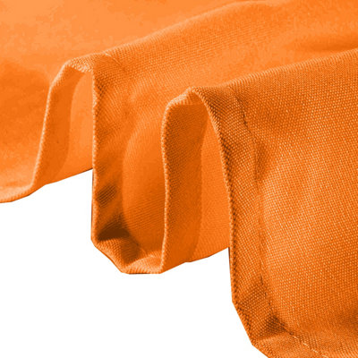 Neel Blue Polyester Table Napkins - Orange - 50cm x 50cm - Pack of 8