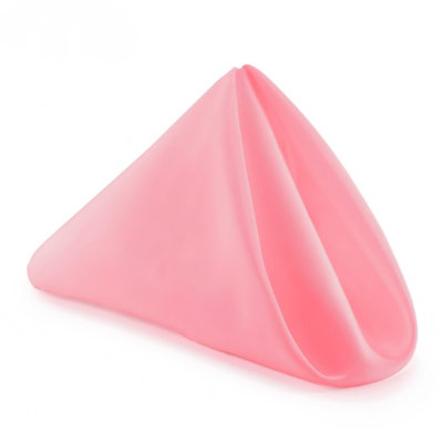 Neel Blue Polyester Table Napkins - Pink - 50cm x 50cm - Pack of 6