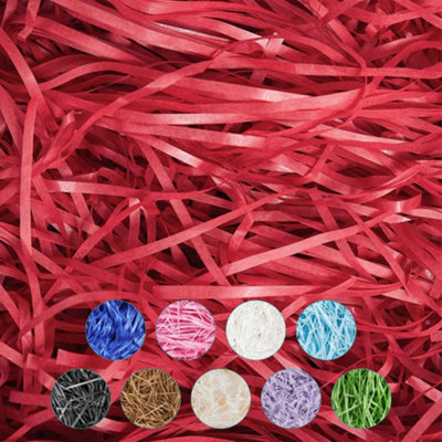 Neel Blue Red Shredded Paper, 500g Soft Cushioning Tissue Paper
