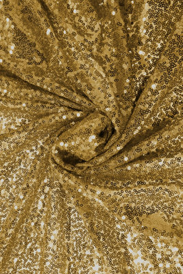 Neel Blue Shiny Fabric Sequin Backdrop Glitter Curtain, Gold - 4ft x 9ft