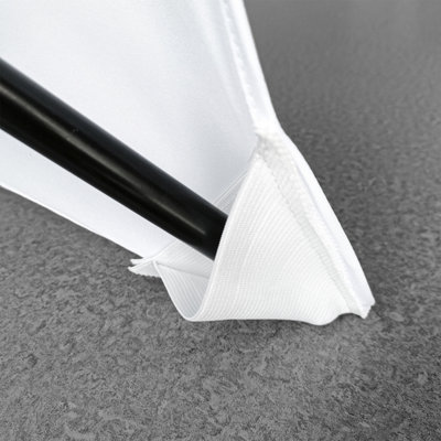 Neel Blue Triple Sided Speaker Stand Tripod Cover, White