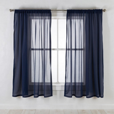Blue voile panels store