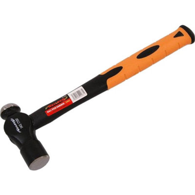 Neilsen 24oz Round Ball Pein Hammer Fibreglass Rubber Grip Engineers ...