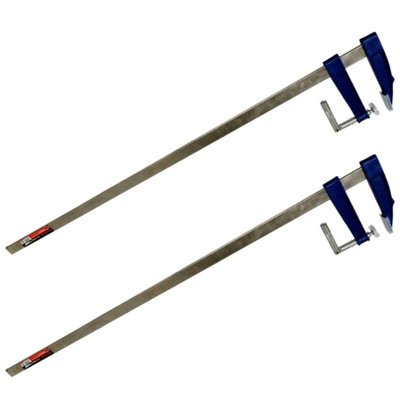 Neilsen 2pc F Clamps Wood Working 1000mm Heavy Duty Cast Iron Metal ...