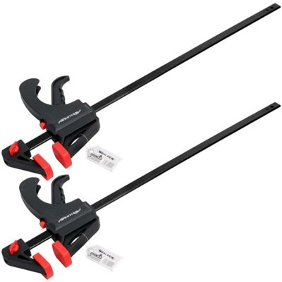 Neilsen 2pc Quick Grip Ratchet Vice Bar Large Clamps 18"/ 450mm Rapid ...