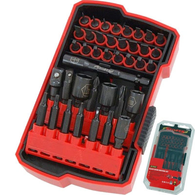 Neilsen 39pc Impact Screwdriver Bit Set PH PZ SL Torx 1/4" Drive Socket ...