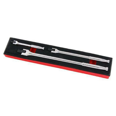 Neilsen 3pc Flexi Head Knuckle Power Breaker Bar Wrench 1/4" 3/8" 1/2 ...