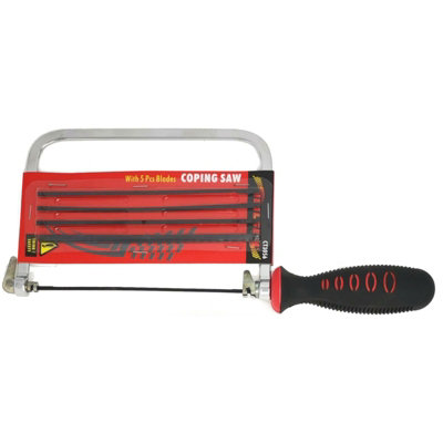 Neilsen 6" Coping / Fret Saw Soft Grip Handle Steel Metal Frame With 5 ...