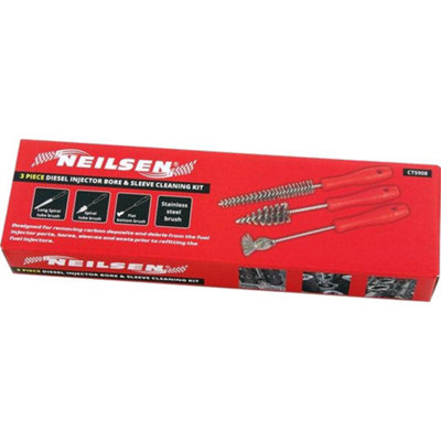 Neilsen Diesel Injector Bore Sleeve Cleaning Kit Set Cleaning Brush ...