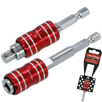 Neilsen Magnetic Hex Socket Adaptor Bit Holder Set 2 In 1 Square 1/4 ...