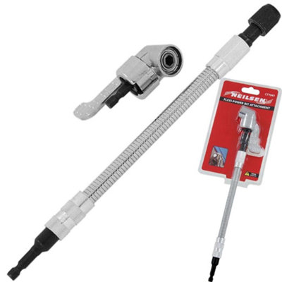 Neilsen Offset Flexi Screwdriver Bit Holder 250mm 90 Degree 1/4" Hex ...