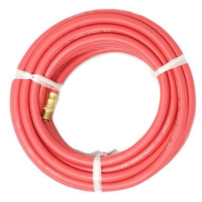 Neilsen Rubber Air Hose Line 30ft For Air Compressor 1/4" BSP 6mm Bore ...