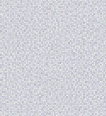 Nemo Mosaic Grey Lilac Vinyl Floor 3m x 3m