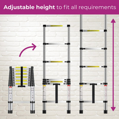 Neo 3.8M Extendable Aluminium Foldable Telescopic Ladder