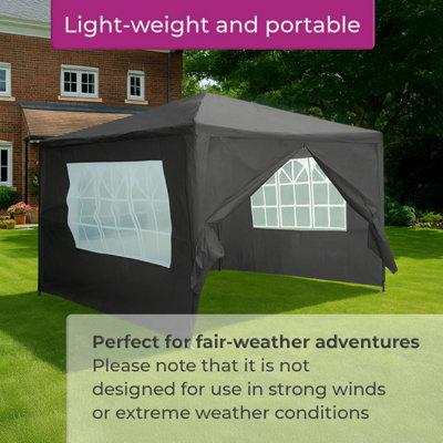 Neo 3X3M Light Weight Event Gazebo 4 Side Panels Outdoor Waterproof ...