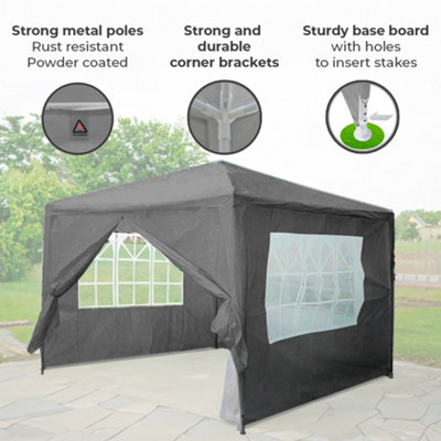 Neo 3X3M Light Weight Event Gazebo 4 Side Panels Outdoor Waterproof ...