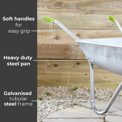 Neo 65 Litre Wheelbarrow With Galvanised Pneumatic Tyre