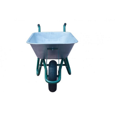 Neo 85L Large Galvanised Wheelbarrow with Pneumatic Tyre
