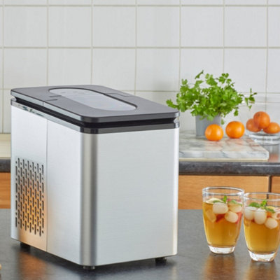 Neo Chrome 1.7L Electric Ice Cube Maker Machine